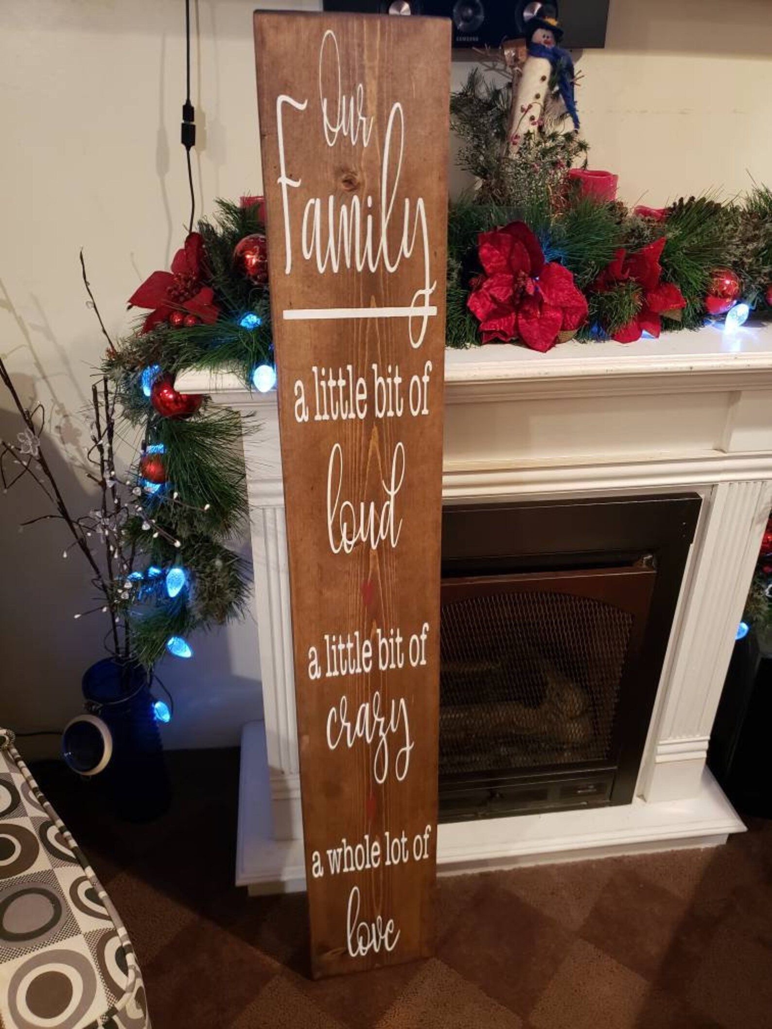 Our Family Porch Sign A Little Bit of Loud A Little Bit of Crazy A ...