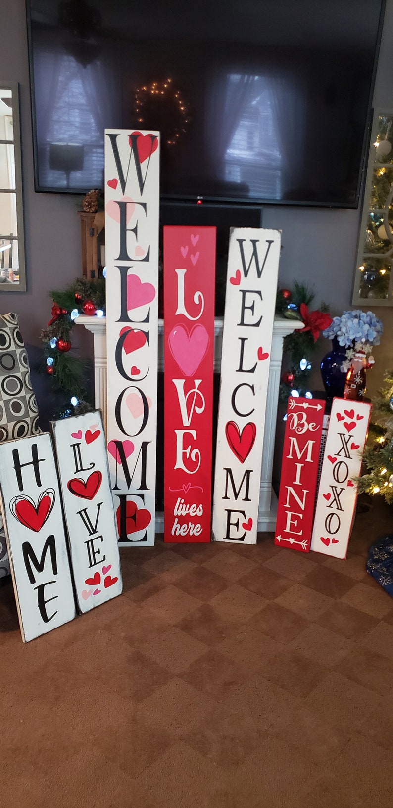 XOXO Sign Love Sign Valentine Porch Sign Heart Decor Distressed Wood ...