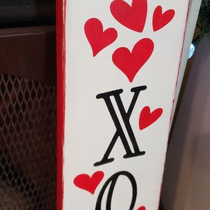 XOXO Sign Love Sign Valentine Porch Sign Heart Decor Distressed Wood ...