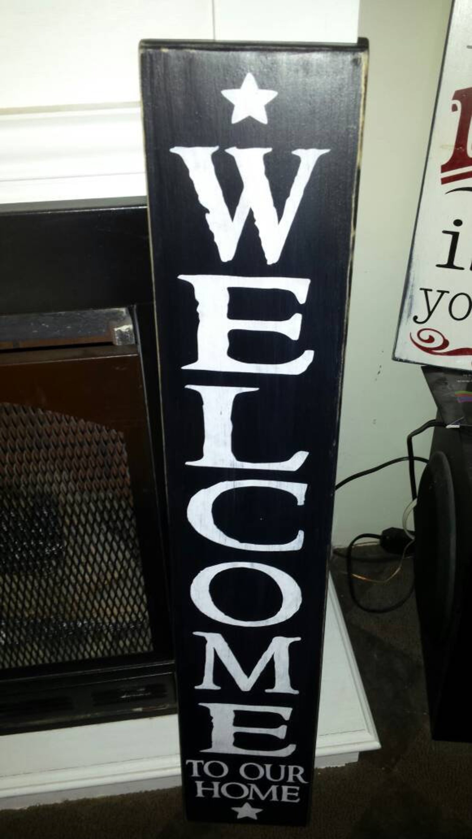 Fall Distressed Wood Sign Rustic Fall Entryway Large Porch | Etsy