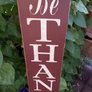 Be Thankful Large Porch Sign Fall Decor Vertical Distressed Wood Sign ...