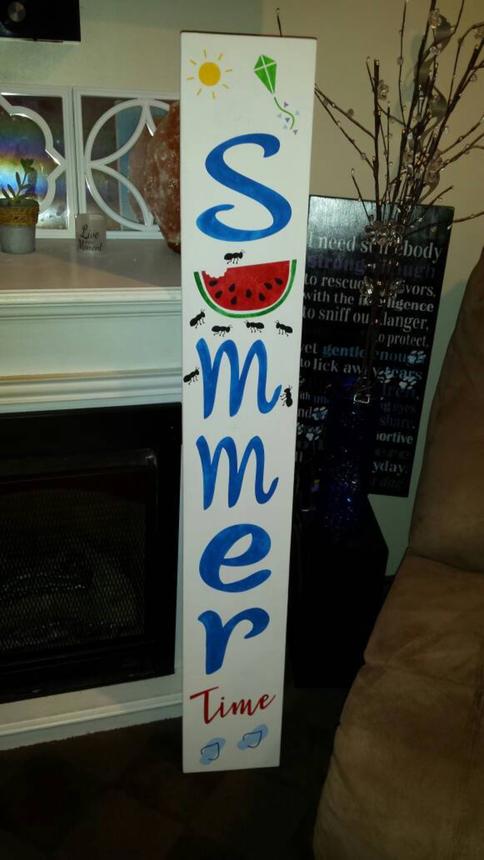 Summer Porch Sign Sweet Summertime Distressed Reversible Wood Sign ...