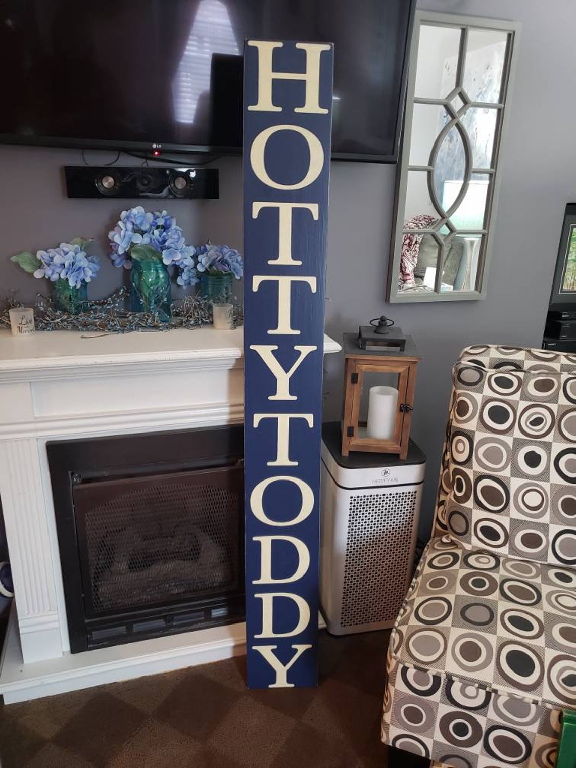 Hotty Toddy Porch Sign 5 Ft Vertical Distressed Wood Sign - Etsy
