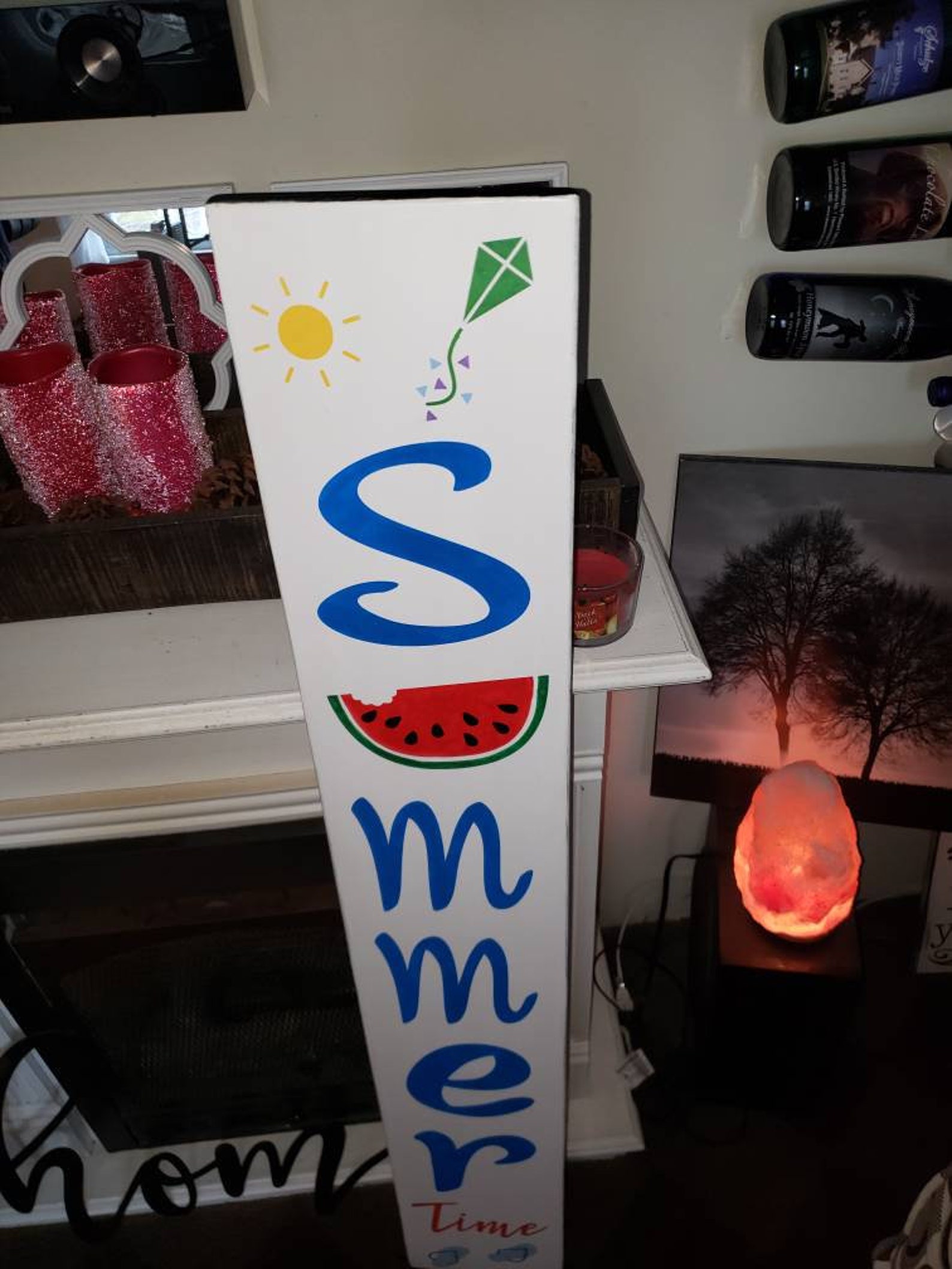 Summer Porch Sign Sweet Summertime Distressed Reversible Wood Sign ...