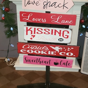 Valentine Directional Sign Individual Signs NO POST Lawn Ornament Love ...