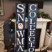 Snowman Porch Sign Reversible Entryway Wood Sign Large Front - Etsy