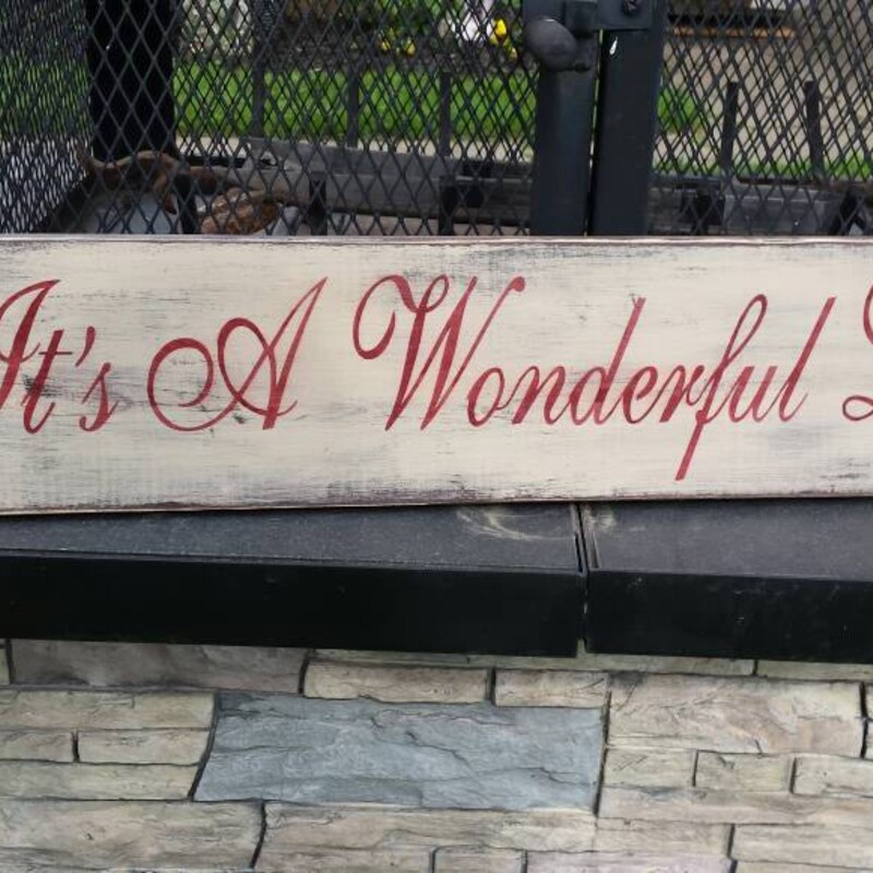 Wonderful Life Sign - Etsy