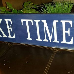 On Lake Time Distressed Wood Sign Extra Large Porch Sign Wall Hanging ...