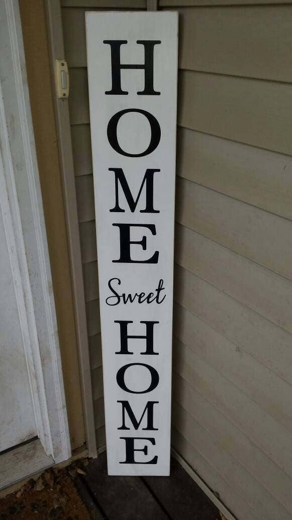 Home Sweet Home Extra Large Porch Sign Vertical Wood Sign - Etsy