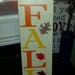 Hello Fall Sign Vertical Porch Sign Halloween Wood Sign Distressed Wood ...