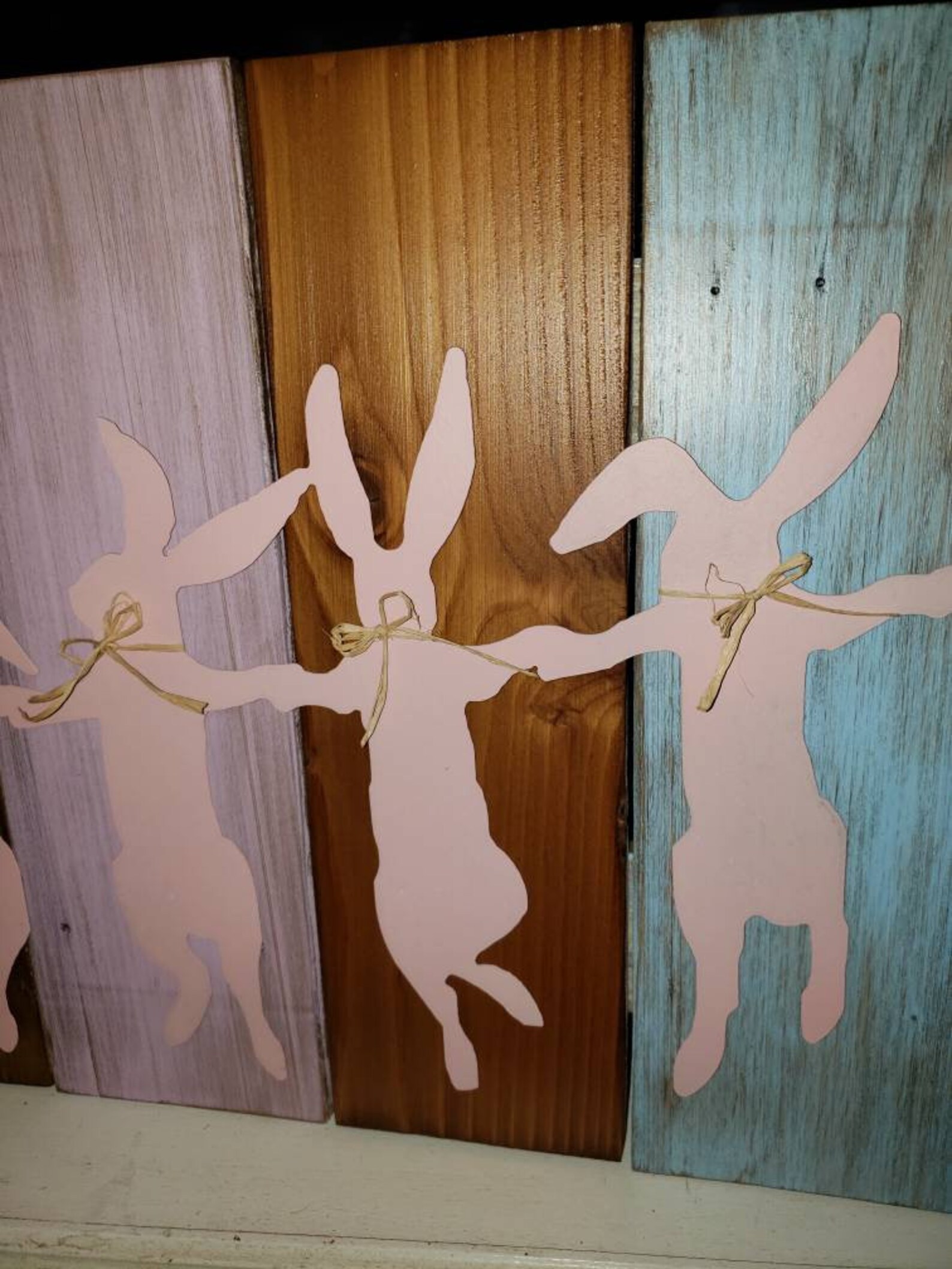 Easter Bunny Pallet Sign Rustic Distressed Wood Sign Dancing - Etsy