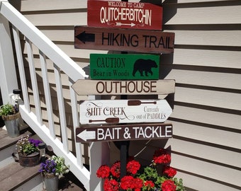 Camp Yard Sign - Etsy