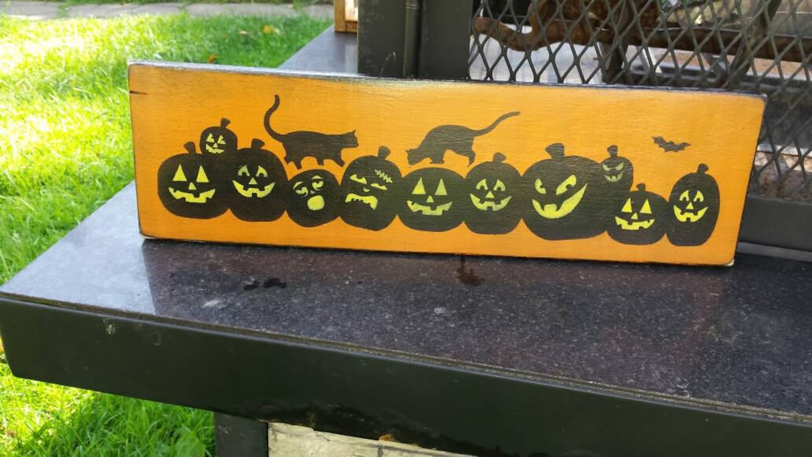 The Witch is in Sign Halloween Witch Sign Distressed Wood Wall Hanging ...
