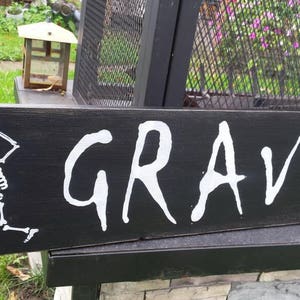 Graveyard Wood Porch Sign 48x8 Horizontal Extra Large Entryway Sign ...