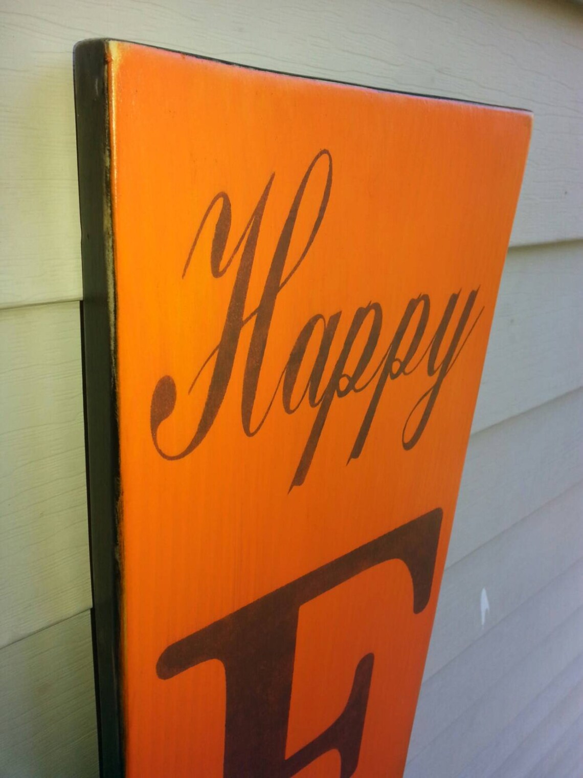Happy Fall Reversible Wood Sign 48x7 Entryway Sign Distressed - Etsy