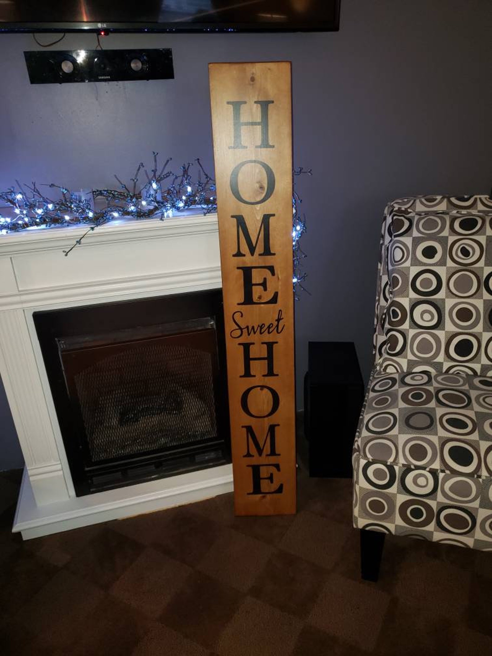 Home Sweet Home Extra Large Porch Sign Vertical Wood Sign - Etsy