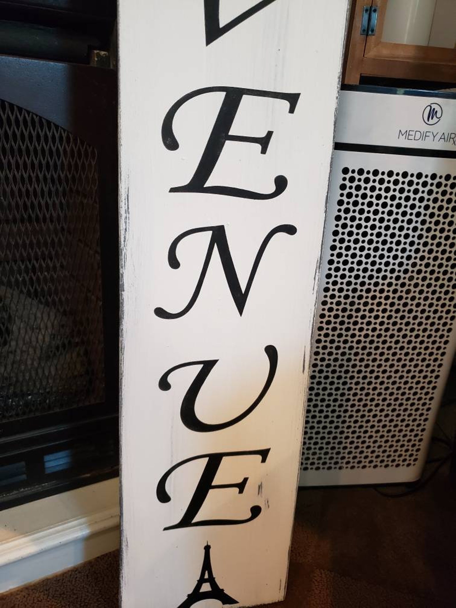 Bienvenue Porch Sign French Welcome Sign Distressed Wood Sign Rustic ...