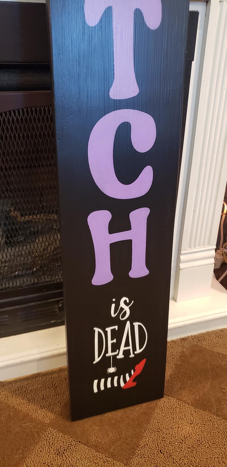 Witch Porch Sign Ding Dong the Witch is Dead Distressed Wood Sign ...