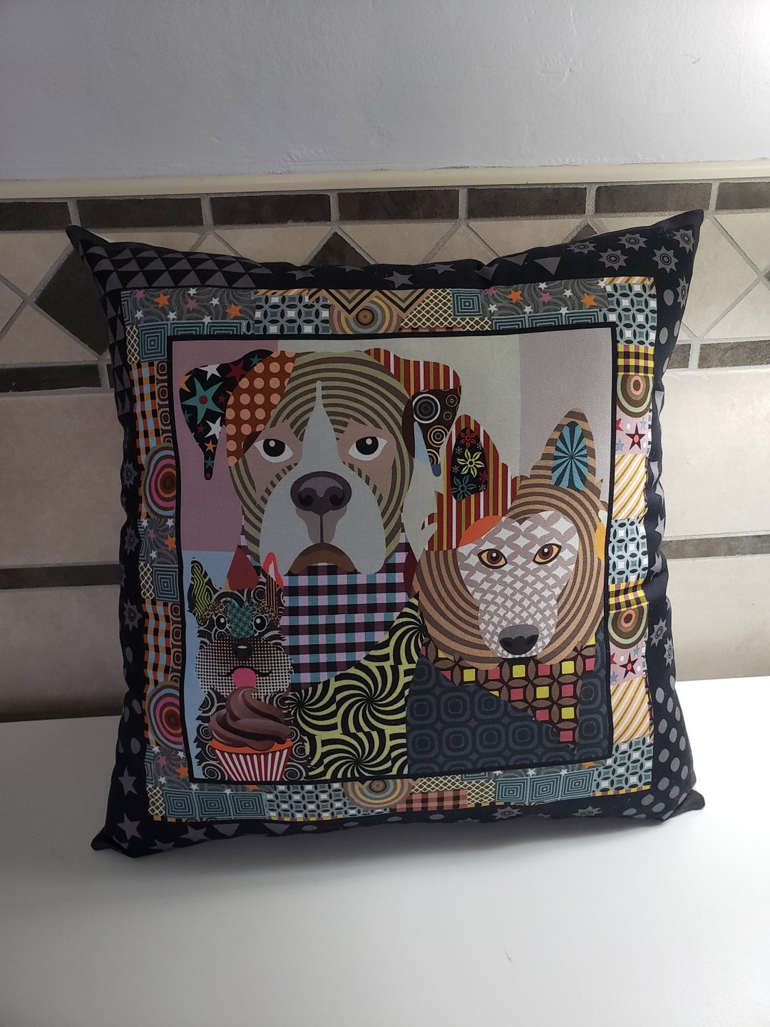 Dog Pillow Porch Pillow Life is Better With a Dog Dog Lover Gift Lab ...