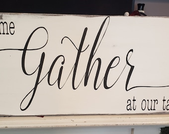 Come Gather at Our Table - Etsy