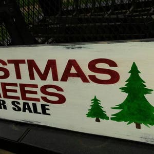 Christmas Trees for Sale Wood Sign Christmas Sign Distressed Wood ...