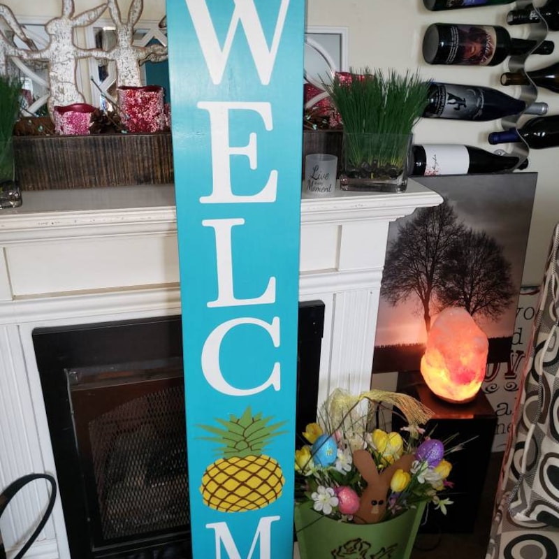 Pineapple Welcome Sign - Etsy