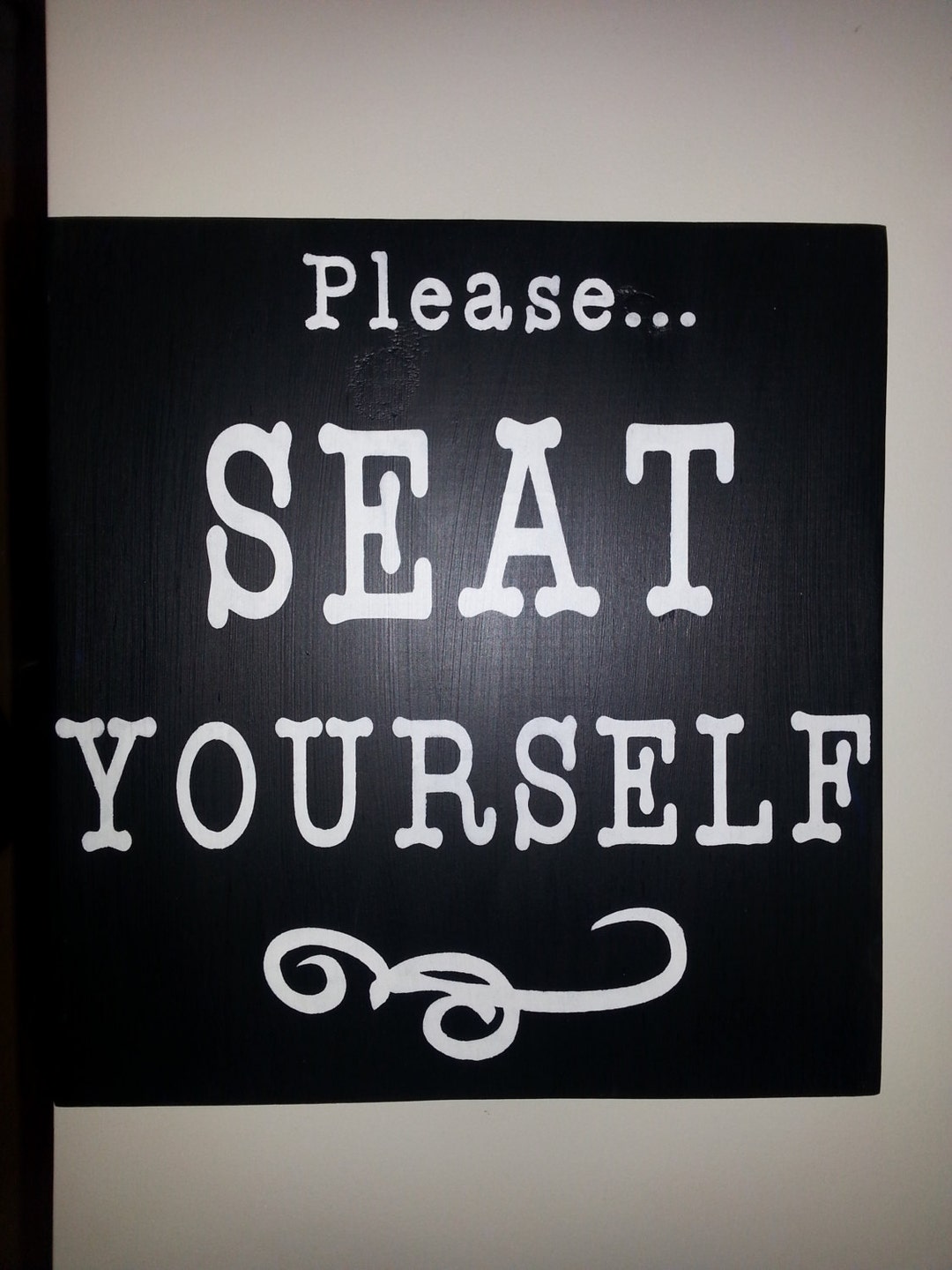 Please Seat Yourself Wood Sign Bathroom Sign Bathroom Humor Bathroom ...