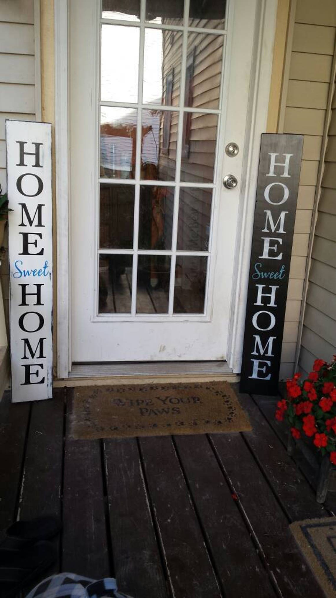 Home Sweet Home Extra Large Porch Sign Vertical Wood Sign - Etsy