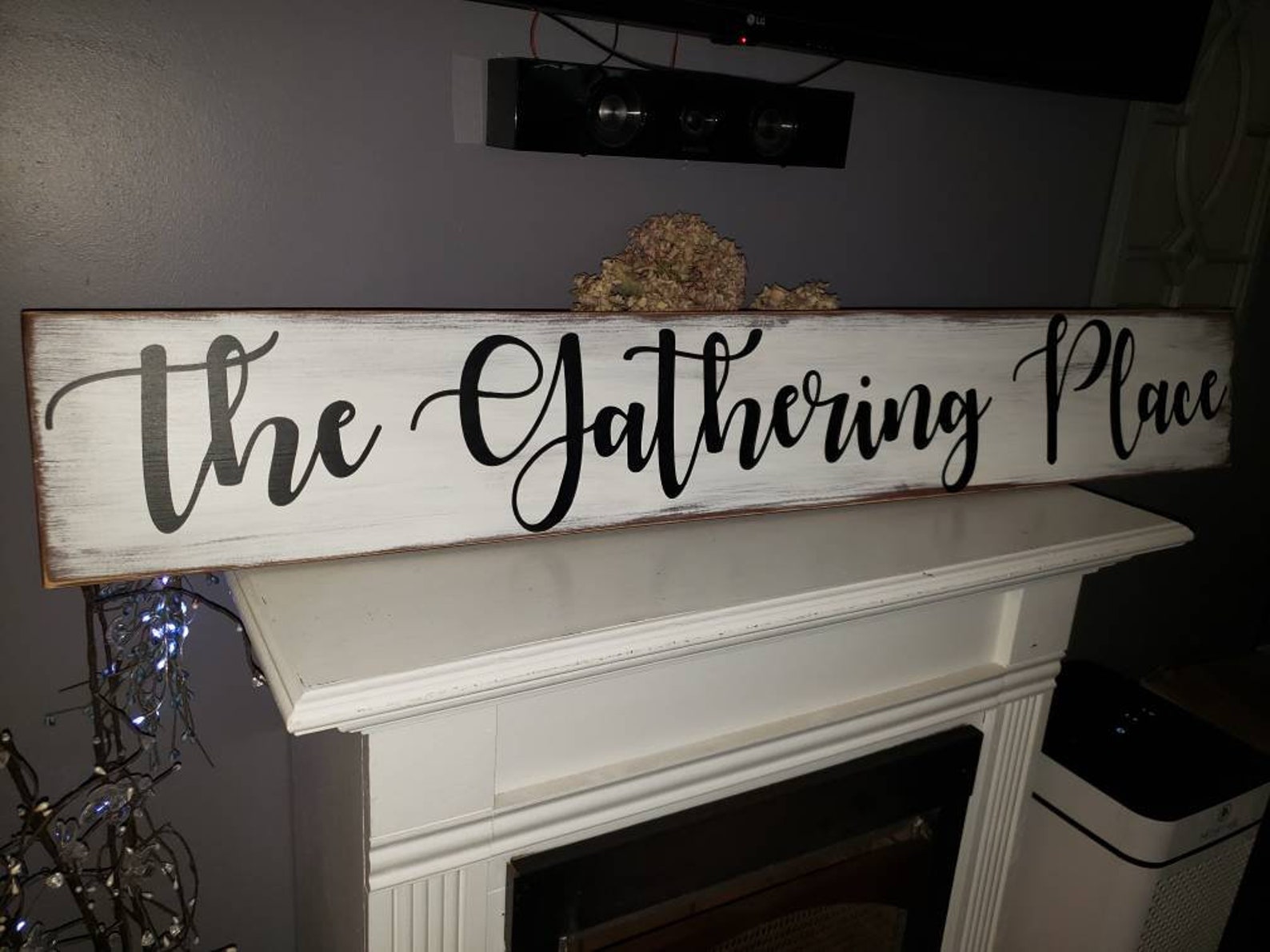 The Gathering Place Sign 8 X 48 Distressed Rustic Wood Extra | Etsy