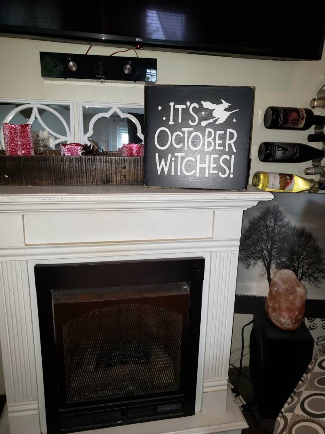 It's October Witches Sign Halloween Sign Witch Decor - Etsy