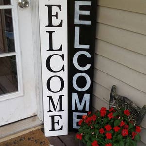 Welcome Sign Horizontal Wall Hanging Entryway Porch Sign Rustic ...