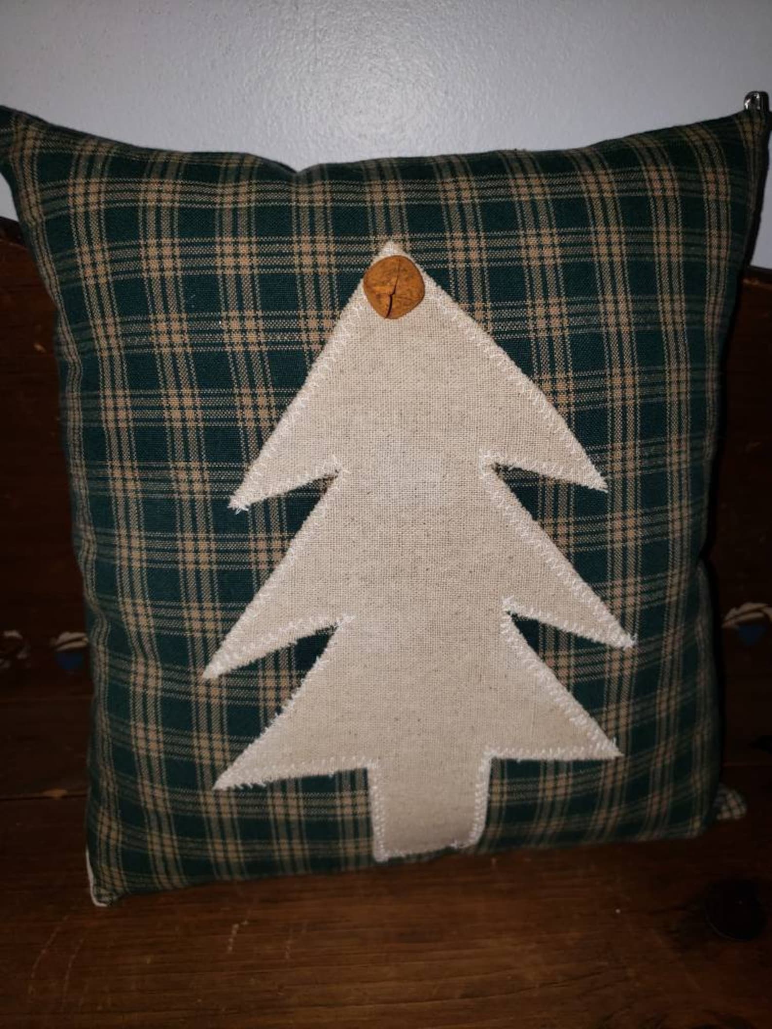 Primitive Pillow Prim Star Heart Rusty Bell Decorative Throw Pillow ...