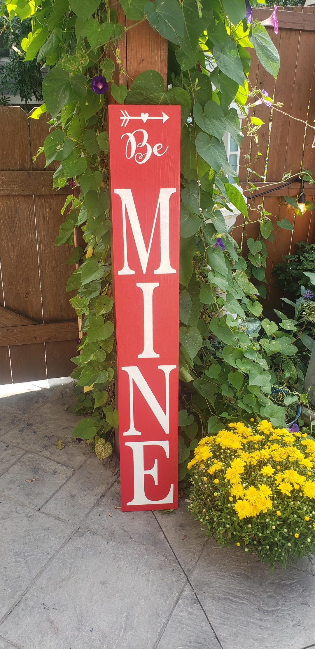 Be Mine Porch Sign Valentine's Day Decoration Sign Valentine Porch Sign ...