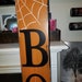 Boo Porch Sign Halloween Entryway Sign Distressed Wood Rustic - Etsy