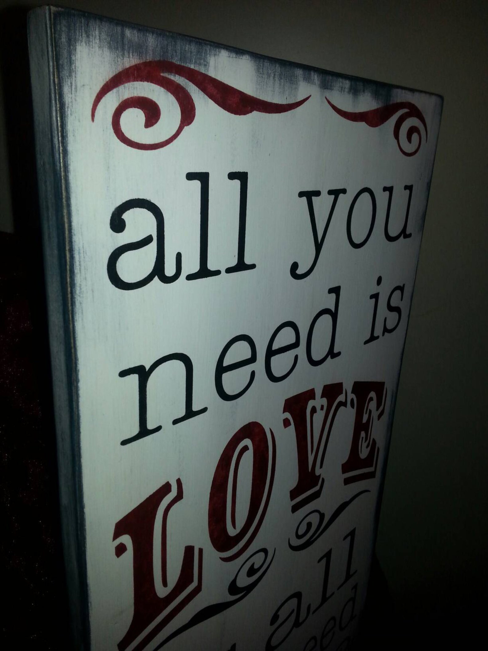 Love Sign All You Need is Love is All You Need Valentines Day | Etsy