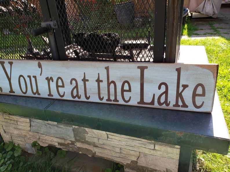 Lake Sign Large Relax...you're at the Lake Sign Wall Hanging Beach ...