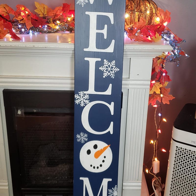 Snowman Porch Sign - Etsy