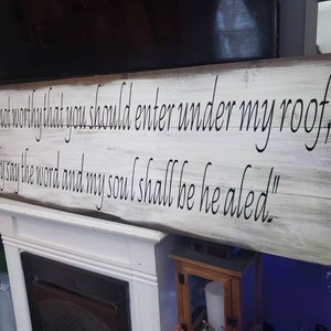Lord I Am Not Worthy Sign Rustic Cedar Wood Wall Hanging Extra Large ...