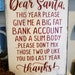 Dear Santa This Year Give Me a Big Fat Bank Account Sign Distressed ...