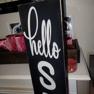 Spring Porch Sign Reversible Vertical Distressed Wood Sign Extra Large ...