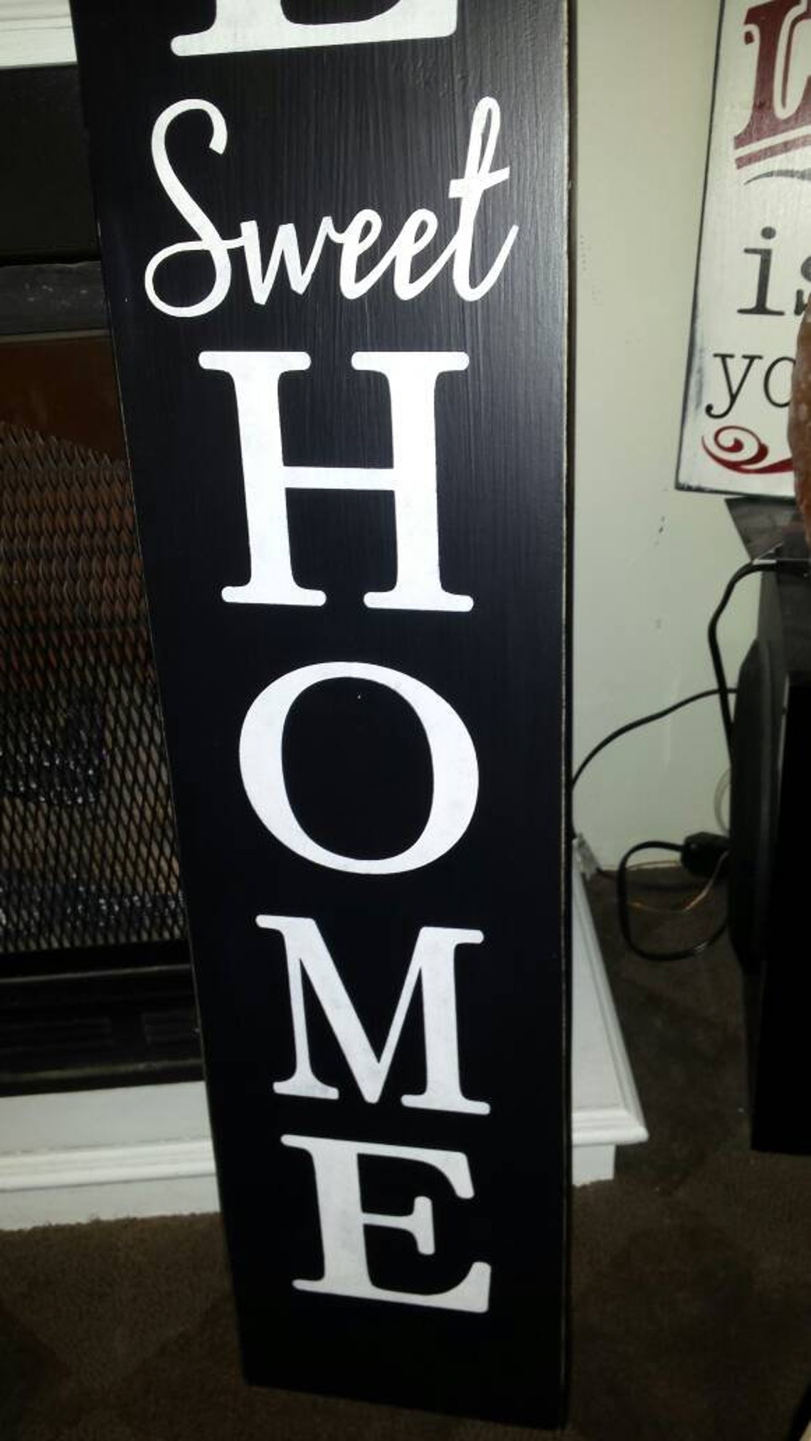 Home Sweet Home Extra Large Porch Sign Vertical Wood Sign Entryway Sign ...