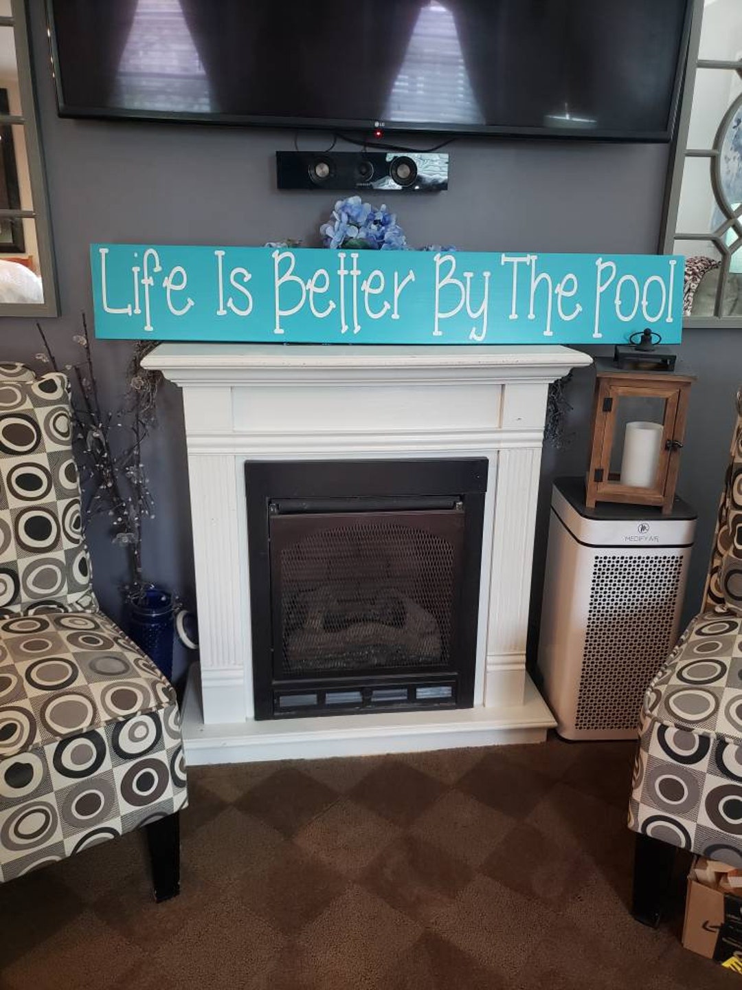 Pool Sign Life is Better by the Pool Sign Extra Large Poolside Sign ...