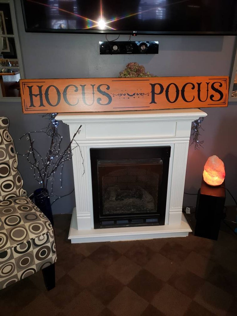Hocus Pocus Sign Large Horizontal Halloween Sign Spooky Fall - Etsy