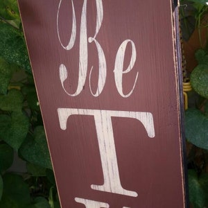 Be Thankful Large Porch Sign Fall Decor Vertical Distressed Wood Sign ...