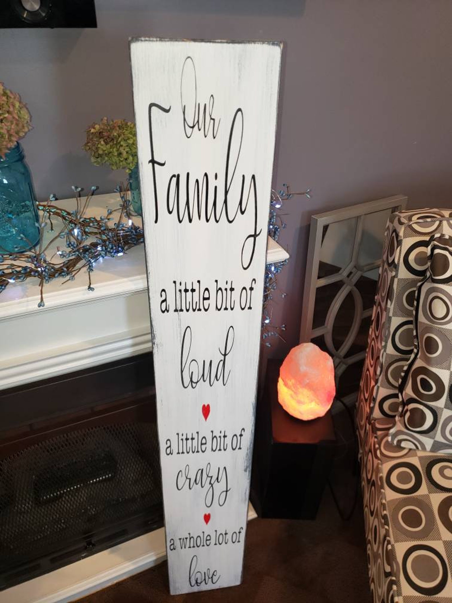 Our Family Porch Sign A Little Bit of Loud A Little Bit of Crazy A ...