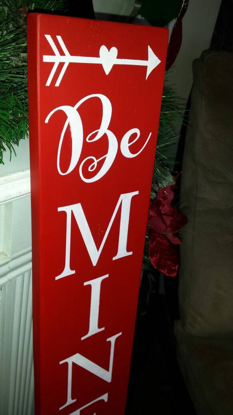 Be Mine Wood Sign Valentine's Day Decoration Sign Large | Etsy