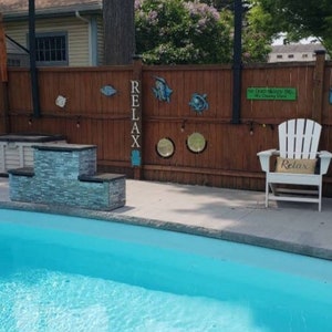 Pool Sign Pool Directional Porch Sign Cedar Wood Fun Pool Destination ...
