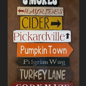 Halloween Directional Sign Individual Signs NO POST Distressed Lawn ...