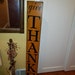 Give Thanks Porch Sign Reversible Vertical Entryway Sign Distressed ...