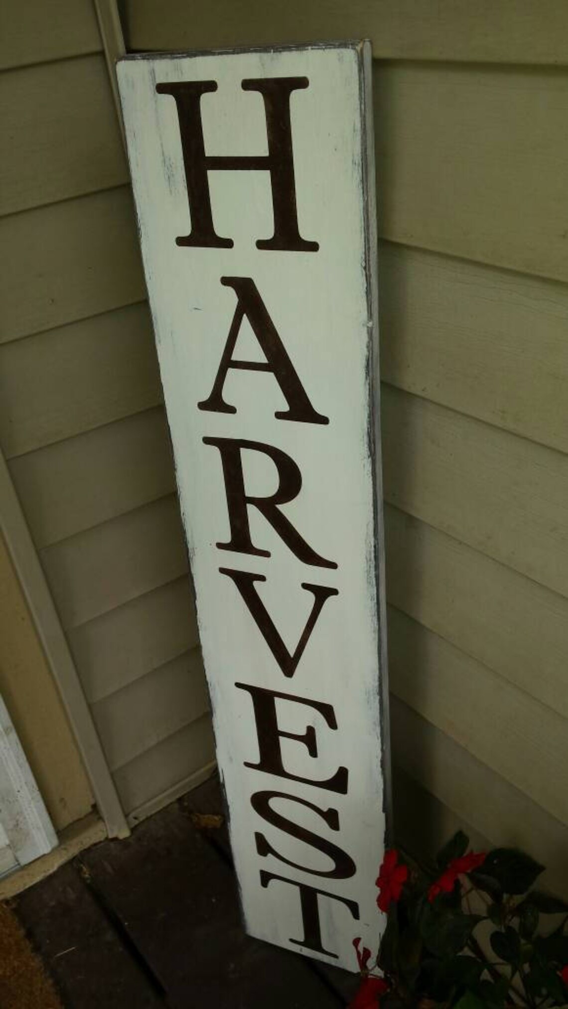 Harvest Extra Large Porch Sign Fall Decor Vertical Wood Sign - Etsy